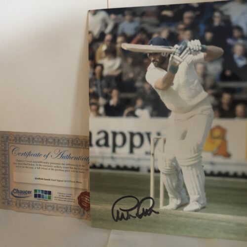 Signed By Graham Gooch - Cricket legend - 10x8 photo - comes with COA ...