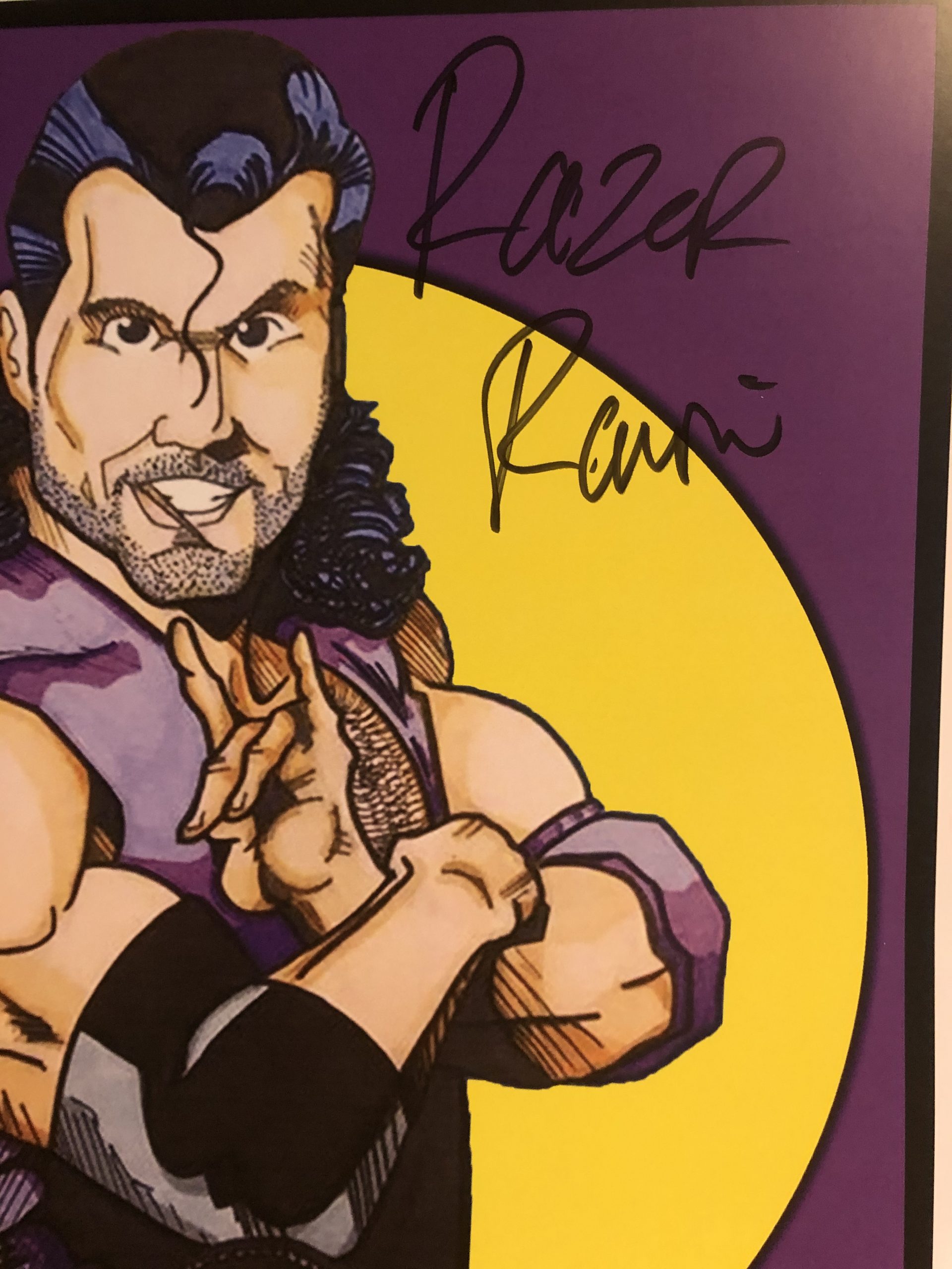 Signed 11 x14 Razor Ramon picture - Signed Razor Ramon by Scott Hall ...