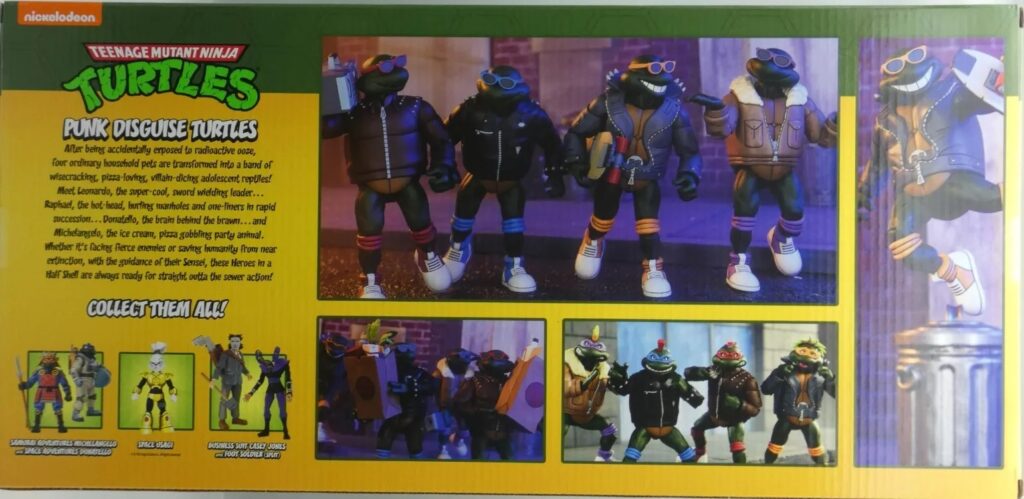 NECA TMNT Punk Disguise Turtles Cartoon 4 Pack set Anime Action Figure ...