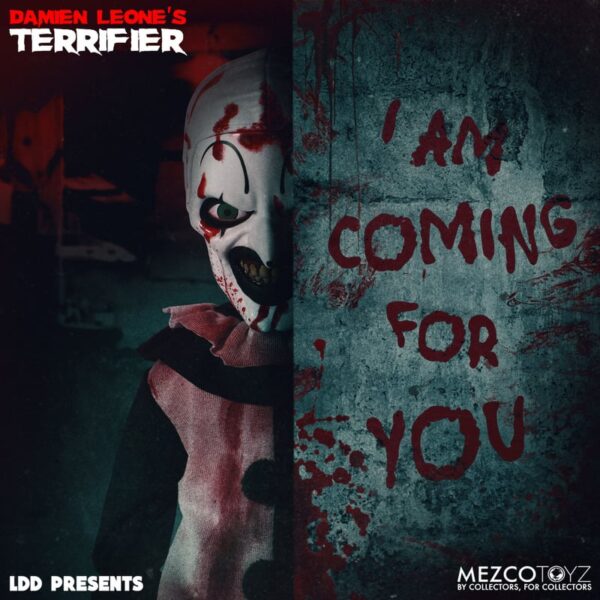 MEZCO Terrifier Art the Clown Blood Splatter Edition – Free Uk Shipping ...
