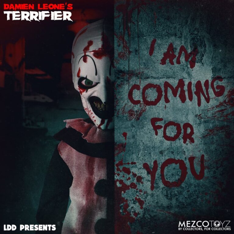 MEZCO Terrifier Art the Clown Blood Splatter Edition – Free Uk Shipping ...