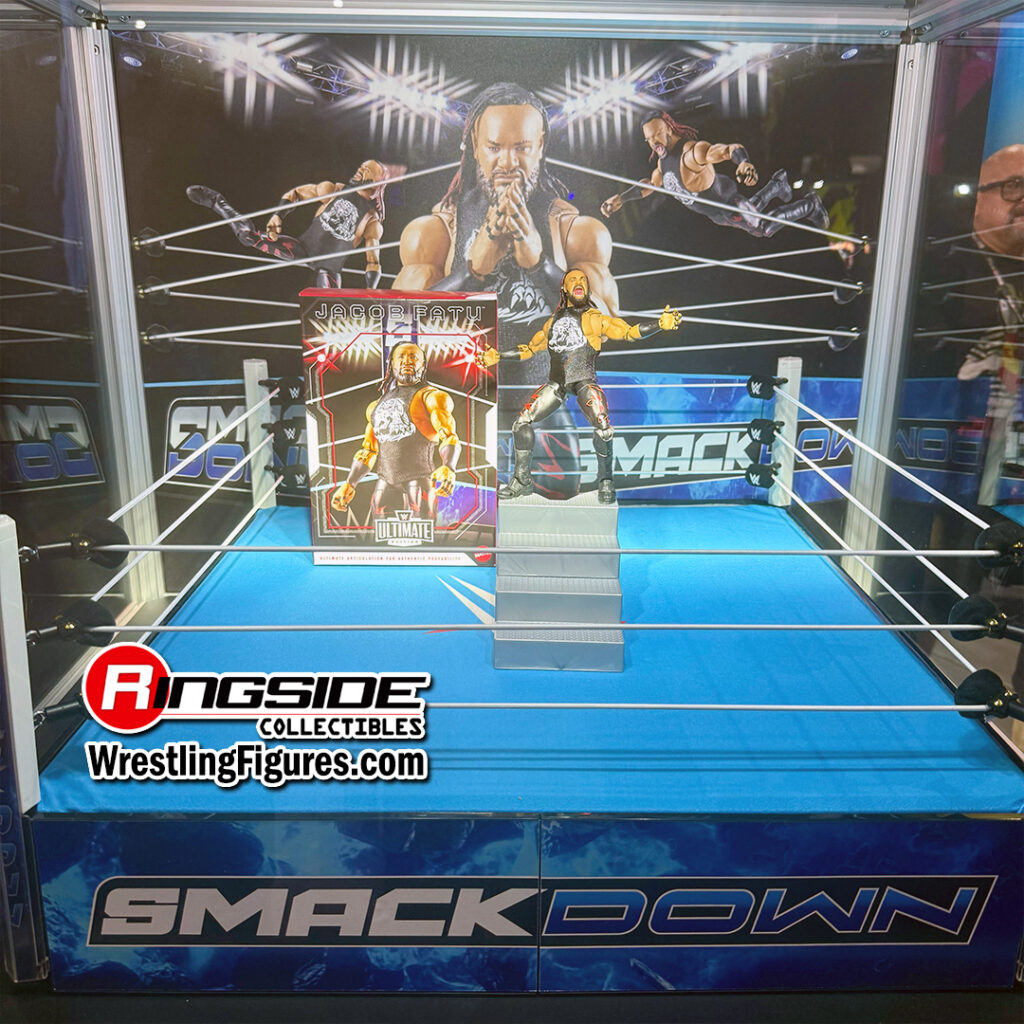 WWE Smackdown Real Scale Wrestling Ring Playset w/ Jacob Fatu Ultimate ...